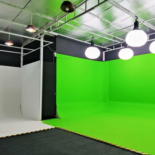 Green and White Cyclorama floor - Capture Crew Rentals